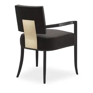 CARACOLE Reserved Seating Arm Chair Black