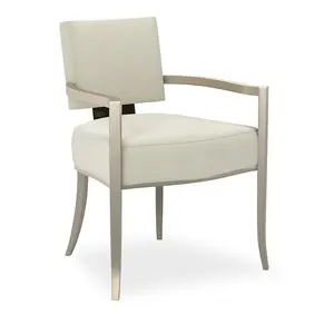 CARACOLE Reserved Seating Arm Chair Cream - Cream/soft Silver