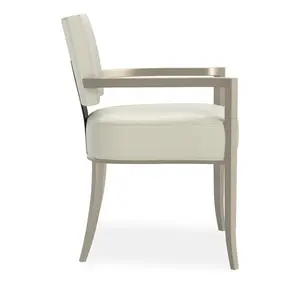 CARACOLE Reserved Seating Arm Chair Cream - Cream/soft Silver