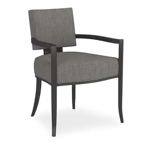 CARACOLE Reserved Seating Arm Chair Dark Gray - Dark Gray/seal Skin