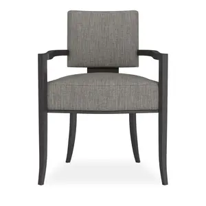 CARACOLE Reserved Seating Arm Chair Dark Gray