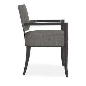 CARACOLE Reserved Seating Arm Chair Dark Gray
