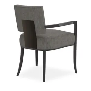CARACOLE Reserved Seating Arm Chair Dark Gray