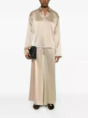 Nanushka Satin Polo Top