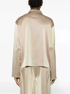 Nanushka Satin Polo Top