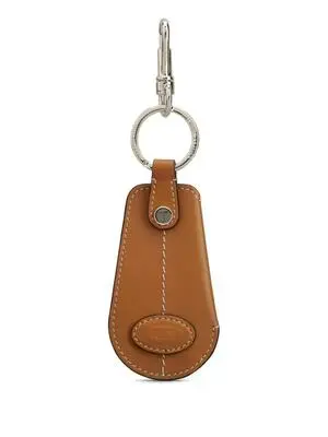 TOD'S Leather Keyring With Shoehorn - Brown