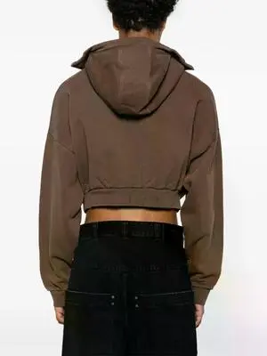 ENTIRE STUDIOS Cropped Zip-up Hoodie