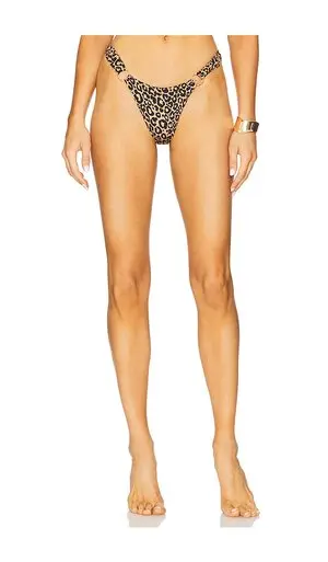 BEACH BUNNY Love Tango Bikini Bottom - Leopard