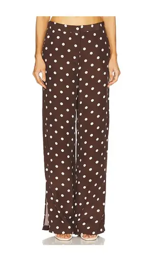 Hemant & Nandita Printed Pants - Brown & White
