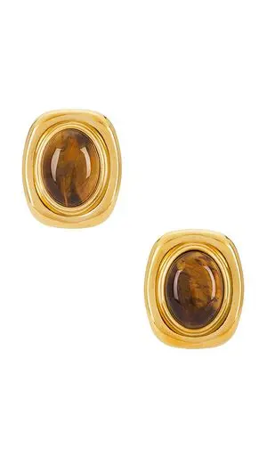 AMBER SCEATS Miles Earrings - Gold