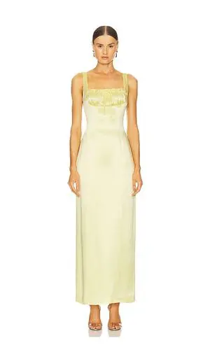 Line & Dot Limone Maxi Dress