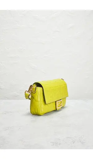 FWRD RENEW Fendi Embossed Ff Baguette Shoulder Bag