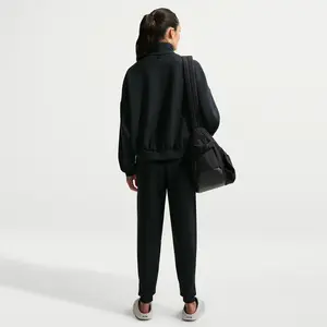 Nike 24.7 Impossiblysoft Dri-fit Oversized Half-zip Top - Black