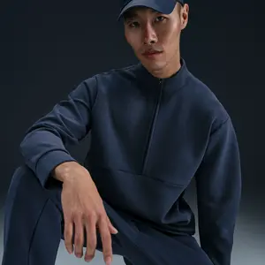 Nike 24.7 Impossiblysoft Dri-fit 1/2-zip Top - Blue