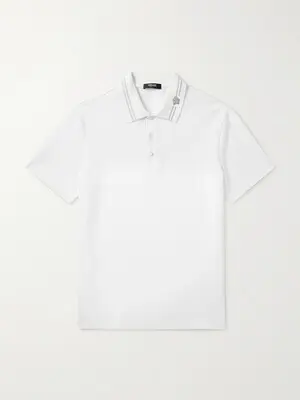 Versace Jeans Couture Embroidered Polos For Men