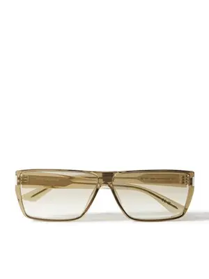 Saint Laurent Rectangular-frame Sunglasses - Brown