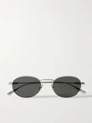 Saint Laurent Round-frame Sunglasses - Silver