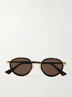 Men's Round Tortoiseshell Sunglasses