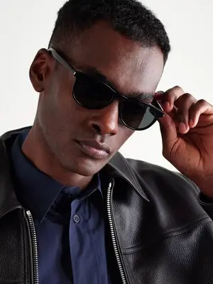 Saint Laurent Round-frame Recycled-acetate Sunglasses