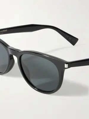 Saint Laurent Round-frame Recycled-acetate Sunglasses