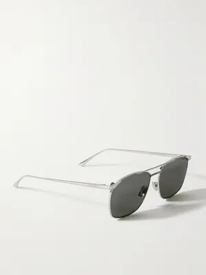 Saint Laurent Aviator-style Sunglasses - Silver