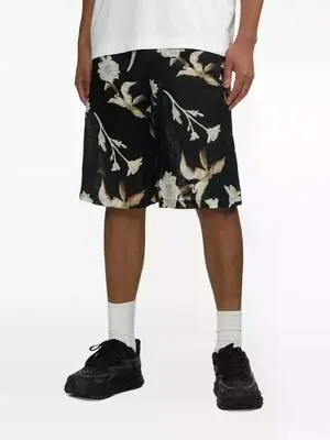 Off-White Floral Print Shorts