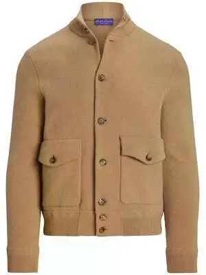 Ralph Lauren Purple Label Ribbed Cardigans For Men