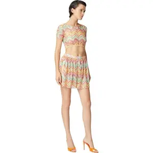 Missoni Printed Tulle Cover-up Shorts - Multicoloured