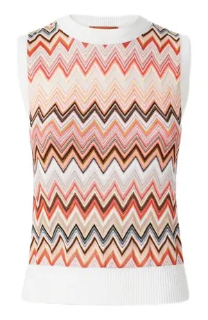 Missoni Viscose-blend Crewneck Vest - Multicoloured