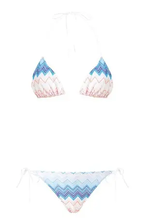 Missoni Triangle Bikini In Viscose Blend - Multicoloured