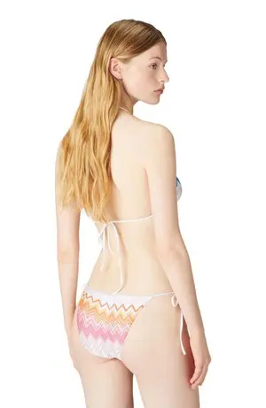 Missoni Triangle Bikini In Viscose Blend - Multicoloured
