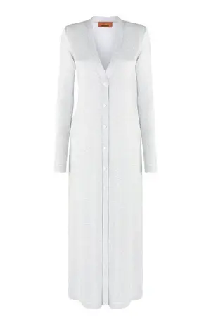 Missoni Long Lamé Viscose Cardigan With V-neck