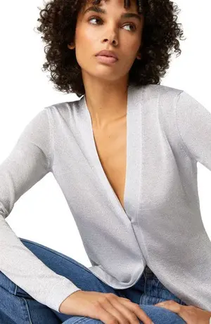Missoni Long Lamé Viscose Cardigan With V-neck