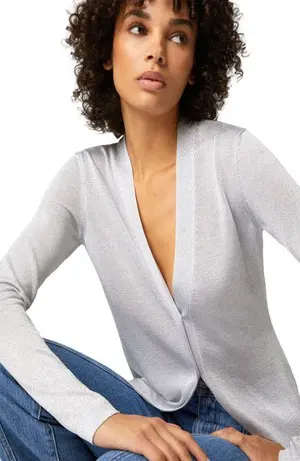 Missoni Long Lamé Viscose Cardigan With V-neck