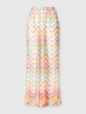 Missoni Printed Tulle Cover-up Palazzo Trousers