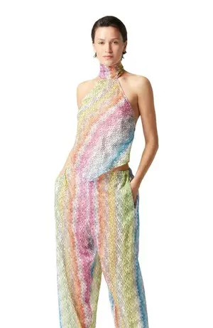 MISSONI Printed Cotton And Silk-Blend Trousers