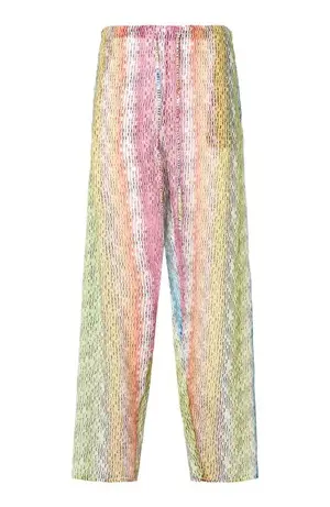 Missoni Printed Cotton And Silk-blend Trousers