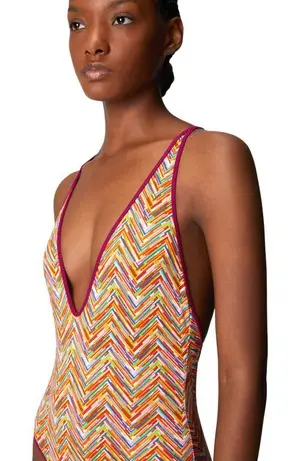 Missoni Reversible Printed One-piece Swimsuit - Multicoloured