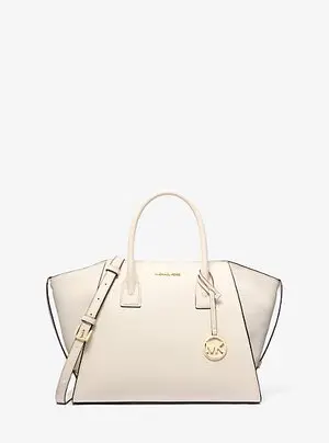 Michael Kors Avril Large Satchel - Natural