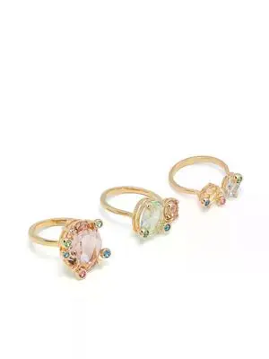 SWAROVSKI Gema Rings Set - Gold