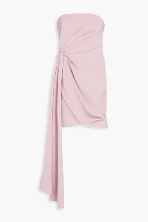 Halston Nitara Strapless Draped Mini Dress