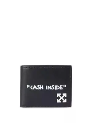 Off-White Jitney Quote Bi-fold Wallet - Black