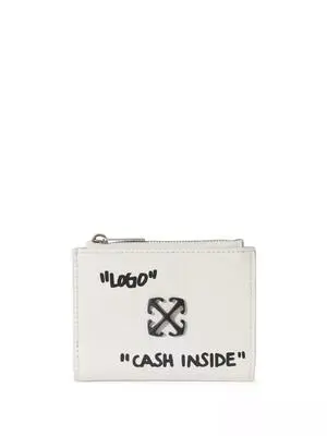 Off-White Jitney Quote Wallet - White