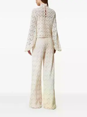 TWINSET Macramé Palazzo Trousers