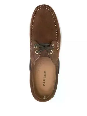 P.a.r.o.s.h Suede Boat Shoes - Brown