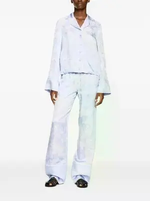 Off-White Fresco-jacquard Pyjama Shirt