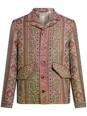 Etro Printed Shirt Jacket - Red