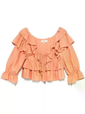 Chloé Ruffled Cropped Top