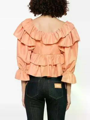 Chloé Ruffled Cropped Top