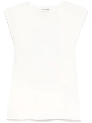 P.a.r.o.s.h Fine-knit Tank Top - White